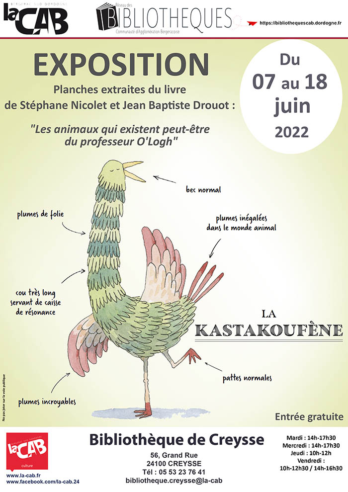 Exposition de planches extraites du livre de Stéphane Nicolet et Jean ...