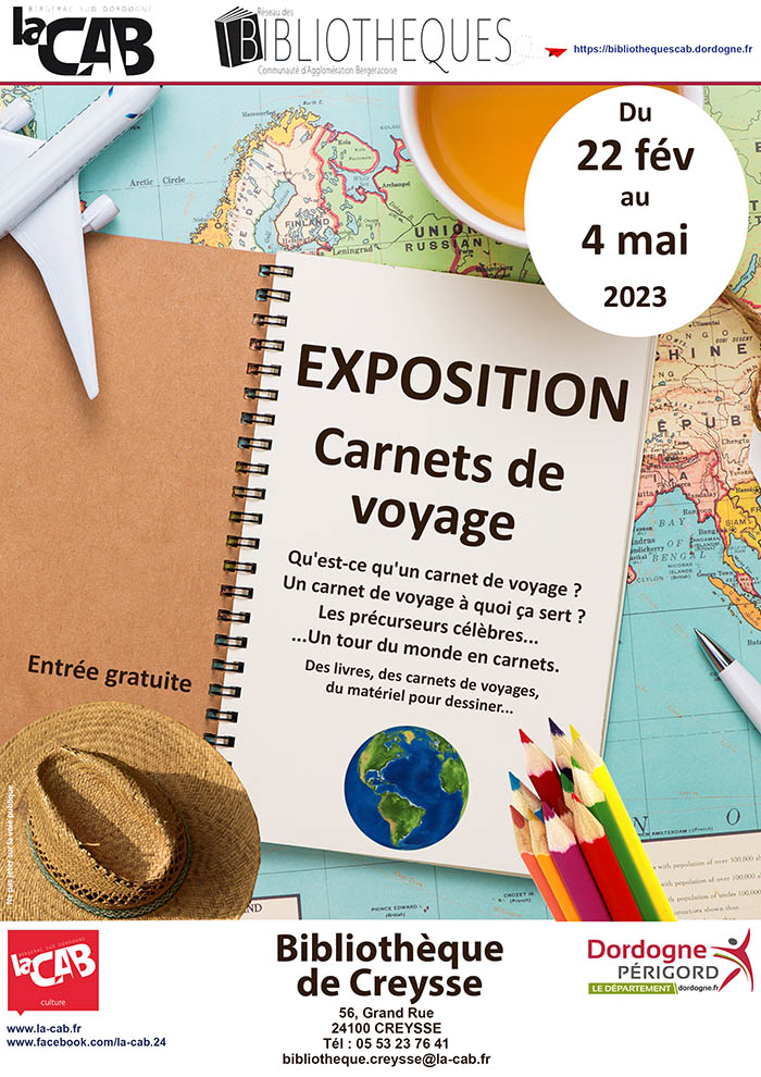 Exposition "Carnets de voyage" - Site Internet de la Communauté d'Agglomération Bergeracoise